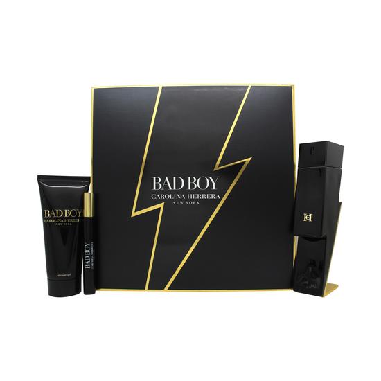 Carolina Herrera Bad Boy Gift Set 100ml Eau De Toilette + 100ml ...