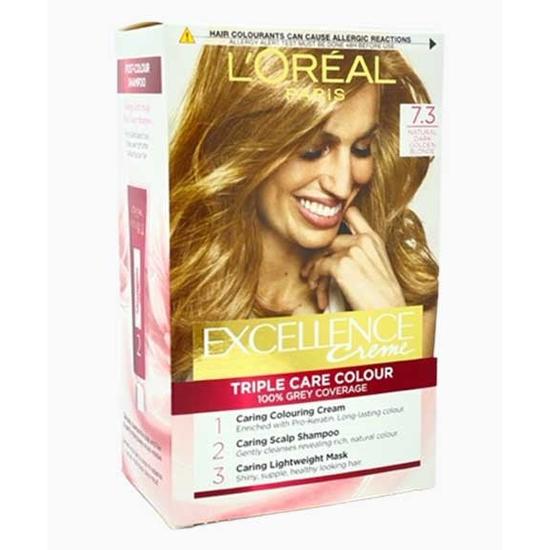L'Oreal Excellence Creme Triple Care Colour 7.3 Natural Dark Golden Blonde