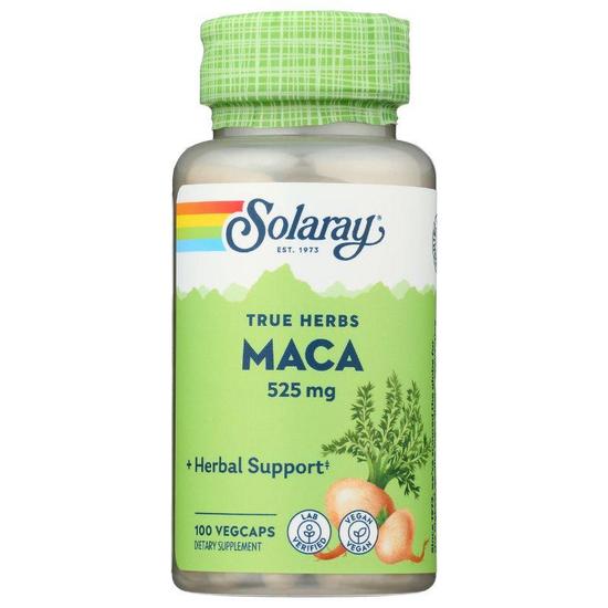 Solaray Maca 525mg Capsules | Cosmetify