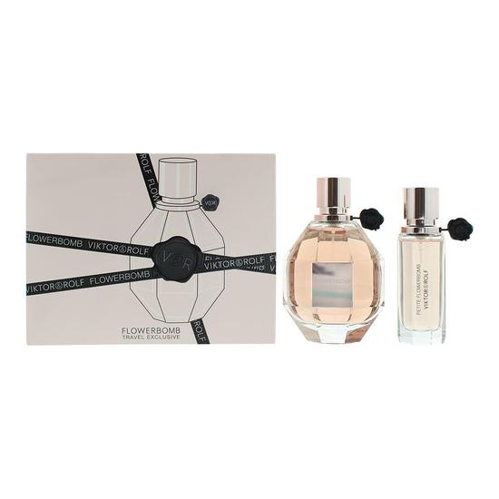 VIKTOR&ROLF Flowerbomb Ruby Orchid Gift Set 100ml Eau De Parfum + 10ml ...