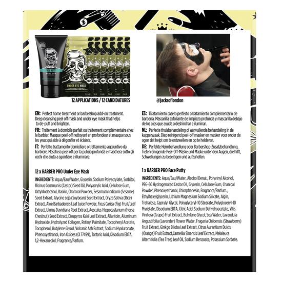 BARBER PRO Face Putty + Under Eye Mask Set | Cosmetify