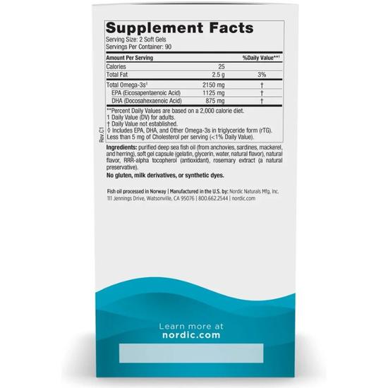 Nordic Naturals Ultimate Omega 2x 2150mg Lemon Softgels Nordic Naturals Ultimate Omega 2x 2150mg Lemon Softgels