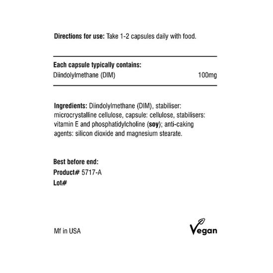 Nutri Advanced DIM 100mg Capsules | Cosmetify