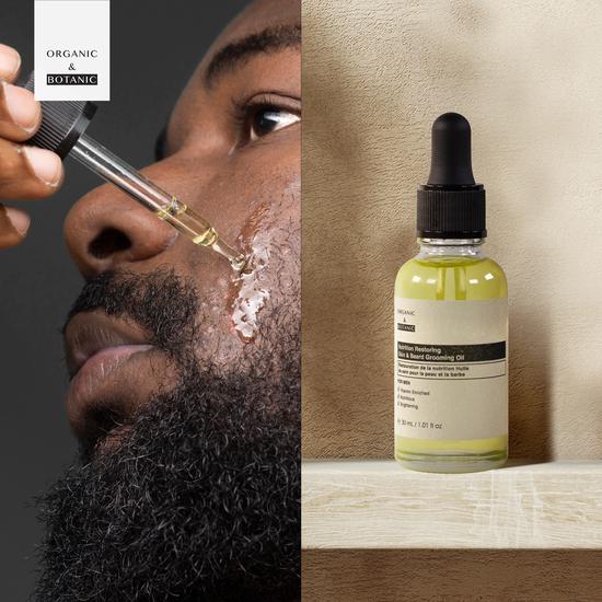 Organic And Botanic Nutrition Restoring Skin And Beard Grooming Oil
