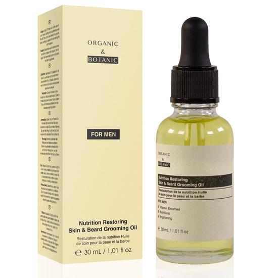 Organic And Botanic Nutrition Restoring Skin And Beard Grooming Oil