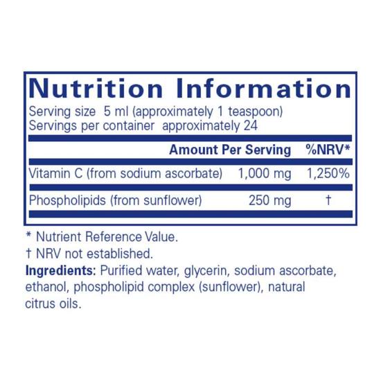 Pure Encapsulations Liposomal Vitamin C Liquid | Sales