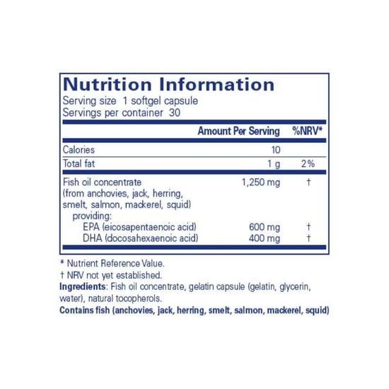 Pure Encapsulations O.N.E. Omega Capsules | Cosmetify