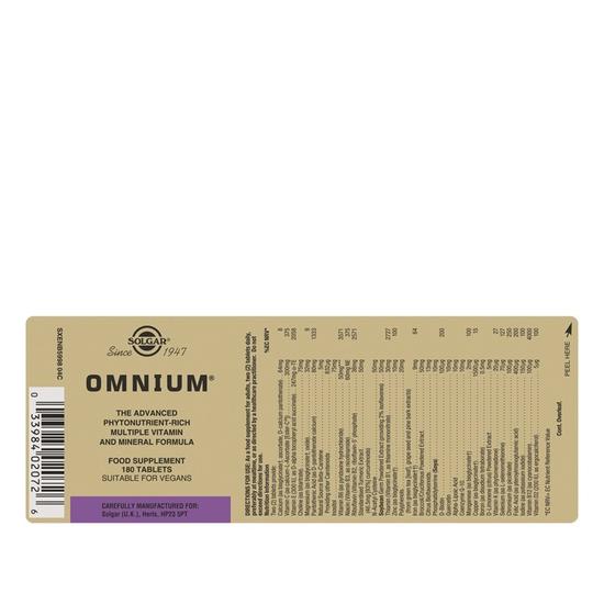 Solgar Omnium Tablets | Sales & Offers