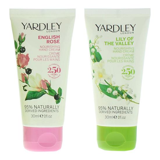 Yardley Hand Cream Duo Gift Set Lily Of The Valley + English Rose
